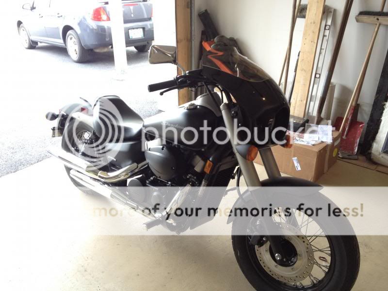 Installing Memphis Shades Bullet on a Phantom | Honda Shadow Forums
