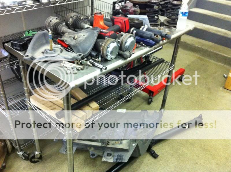 Gforce Engineering install of Mini tubs, Modified control arms, Cradle ...